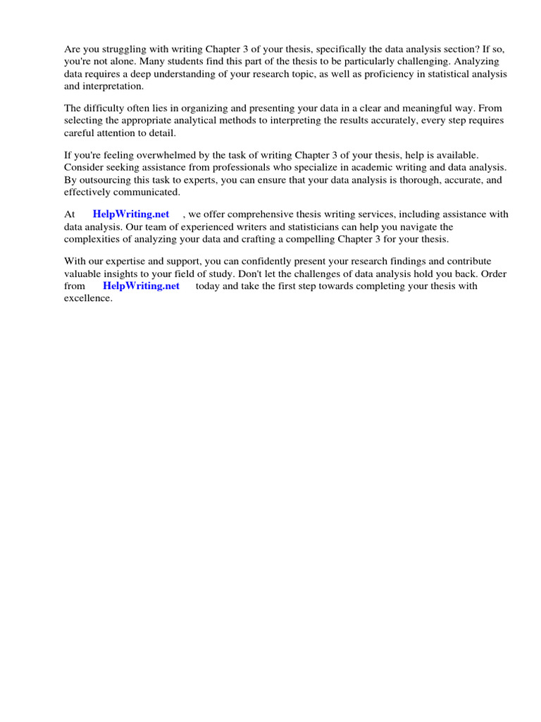 Chapter 3 Thesis Data Analysis Pdf Methodology Qualitative Research 4369
