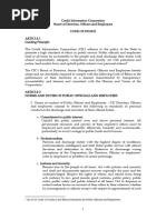 Code of Value and Ethics | PDF | Conflict Of Interest | Integrity