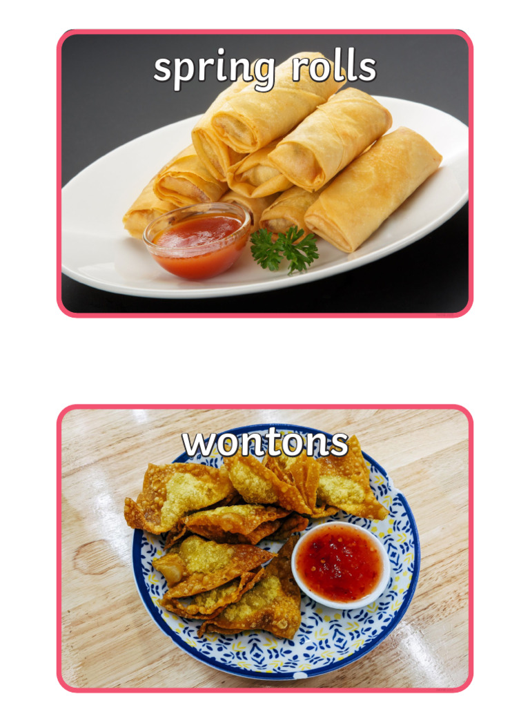 Chinese Food Flashcards | PDF