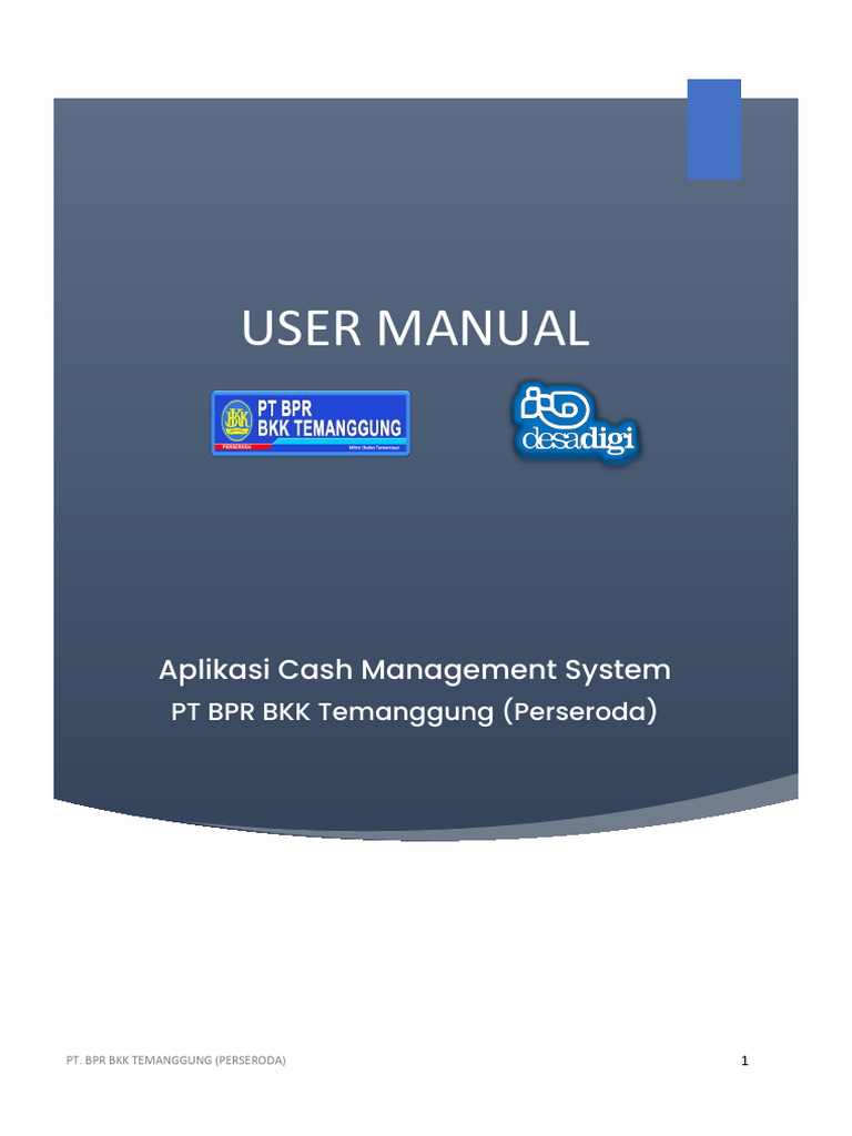 Manual Book CMS PT-BPR-BKK-TMG (Checker Desa) | PDF