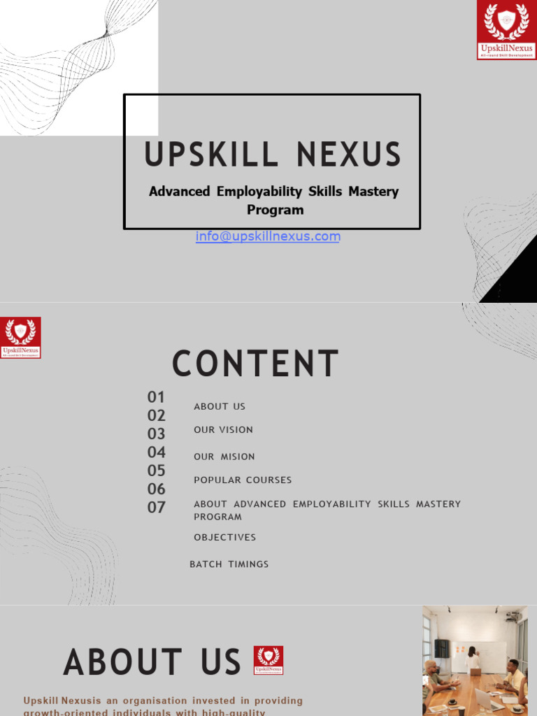 SkillSet Pro: Advanced Employability Skills Mastery Program | PDF ...