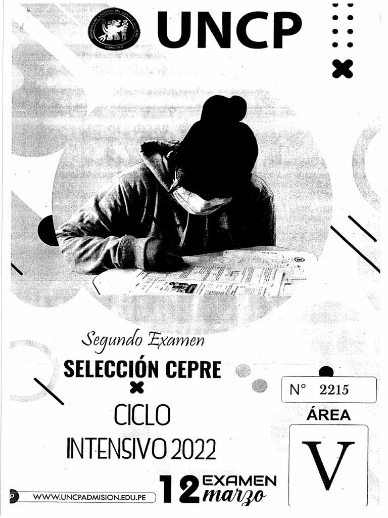 2do Examen Cepre - Área V | PDF