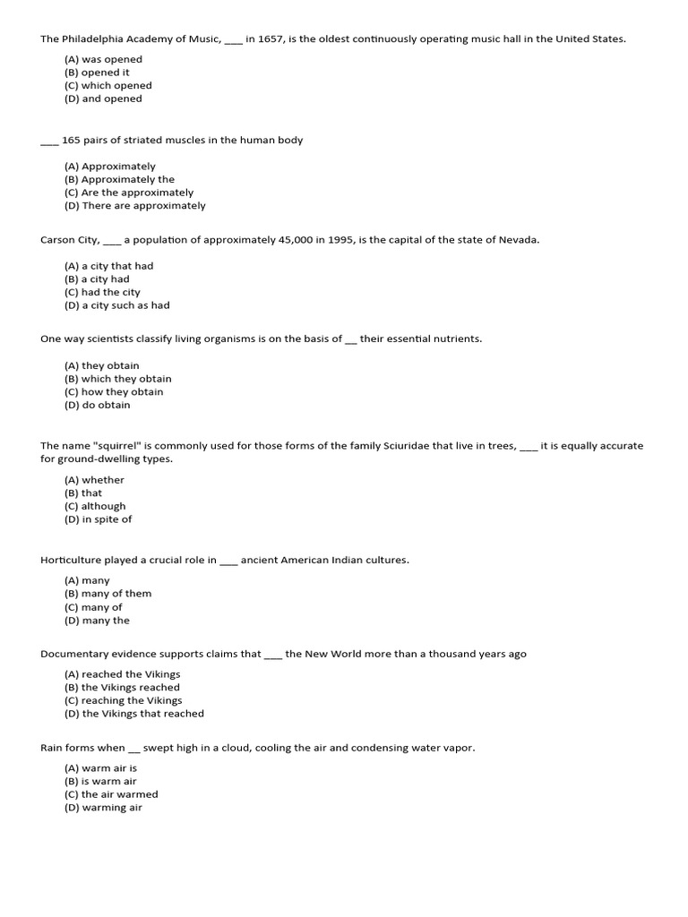 Soal Ets Toefl Structure | PDF | Sound | Echocardiography