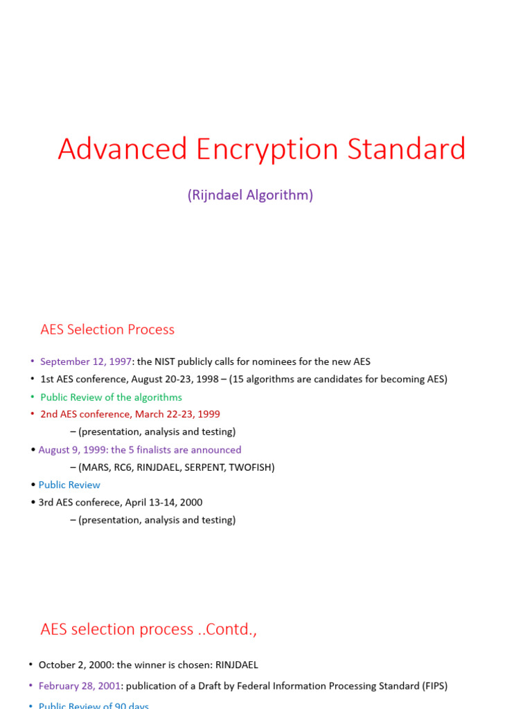 4) AES Algorithm and Block Cipher Modes of Operations | Download Free PDF | Cryptography ...