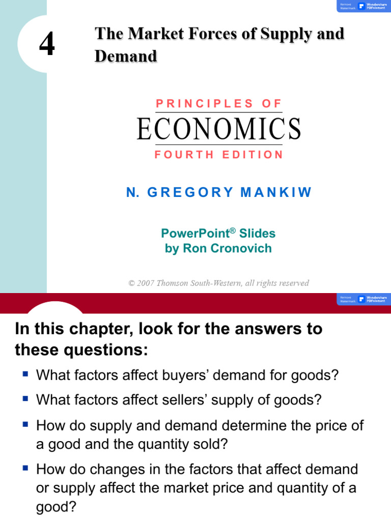 CHAPTER 4 | PDF | Supply And Demand | Supply (Economics)