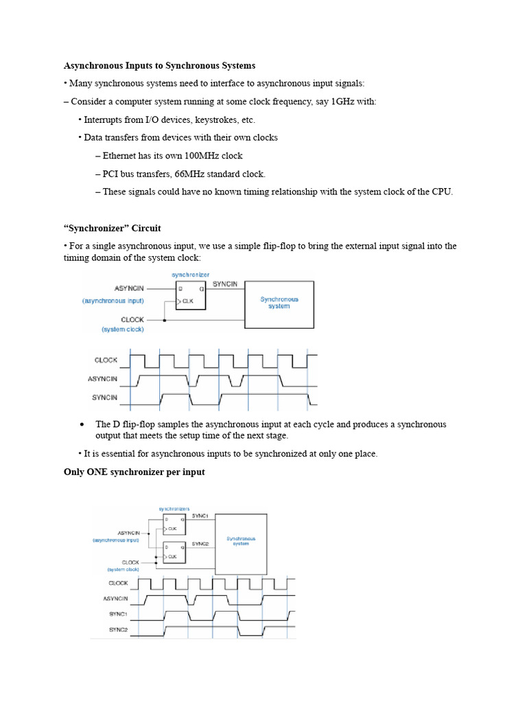 Synchroniser Design | PDF | Field Programmable Gate Array | Logic Gate