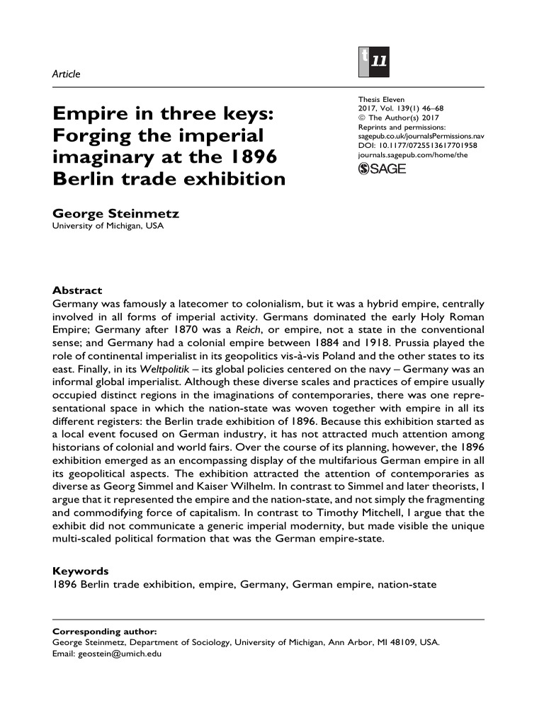 Steinmetz 2017 | PDF | German Empire | Wilhelm Ii