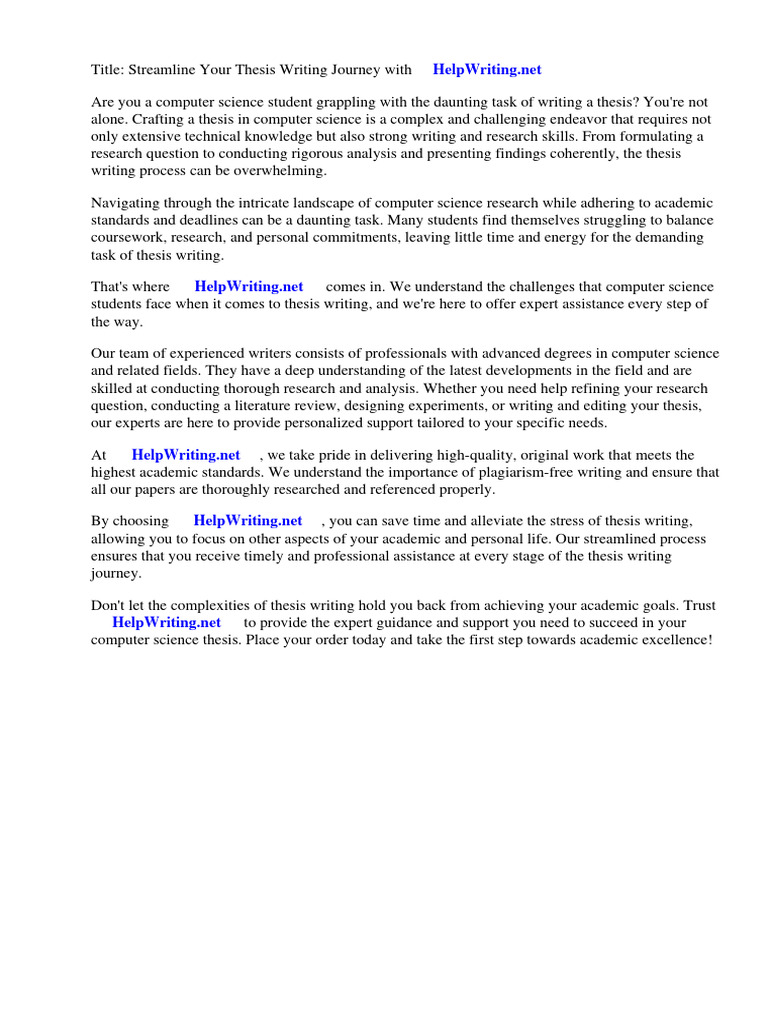 Thesis System For Computer Science Pdf Thesis Computer Science 8422