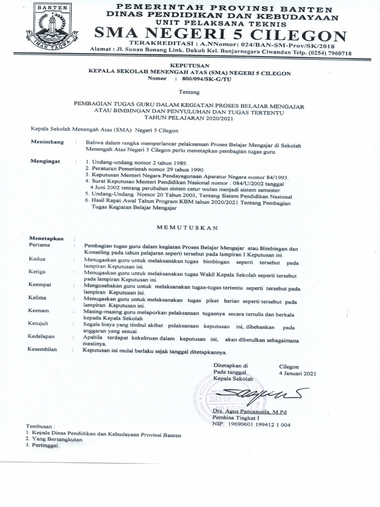 SK KBM 2021 Genap | PDF