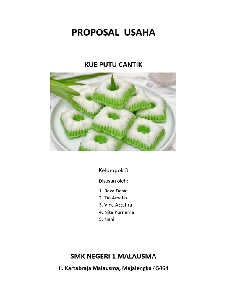 P5 Proposal Usaha Kelompok 3 | PDF