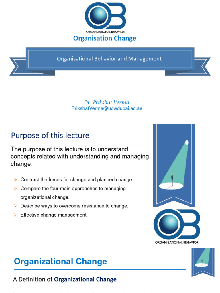 Understanding Organizational Change Concepts | PDF | Organization ...