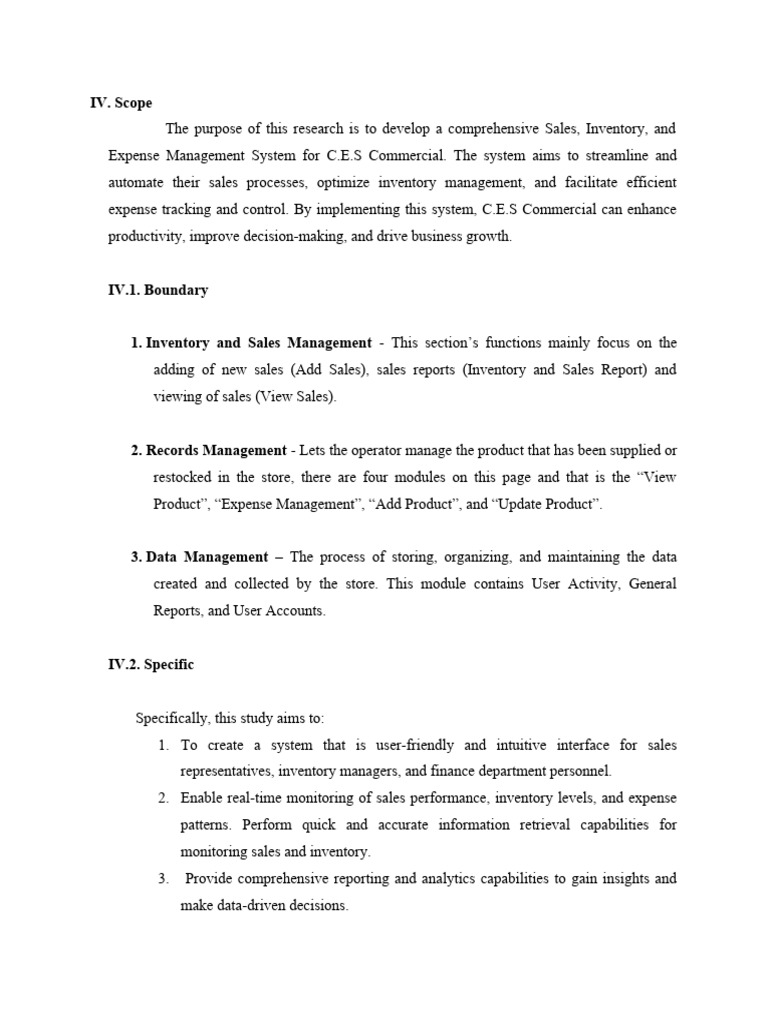 Scope Boundary Specific Formal-Pic | PDF
