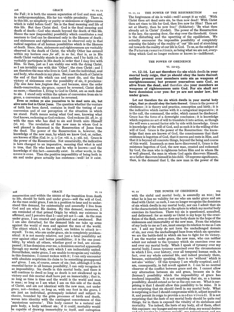 Barth The Ep To The Romans | PDF