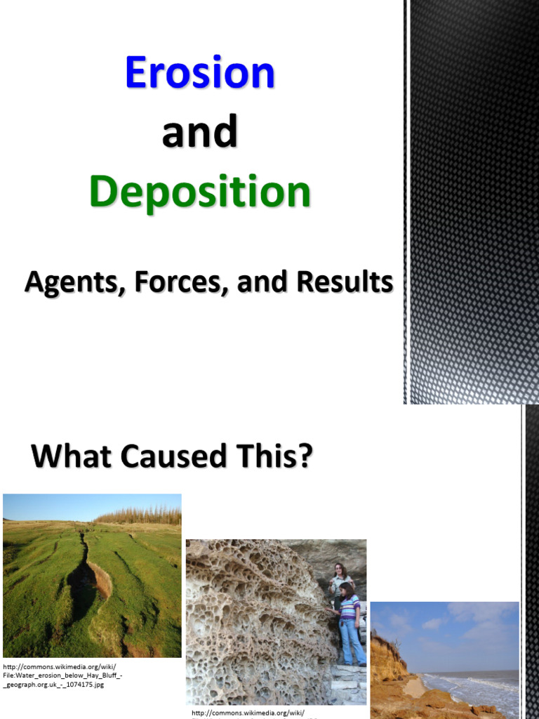 Erosion and Deposition | PDF | Erosion | Glacier