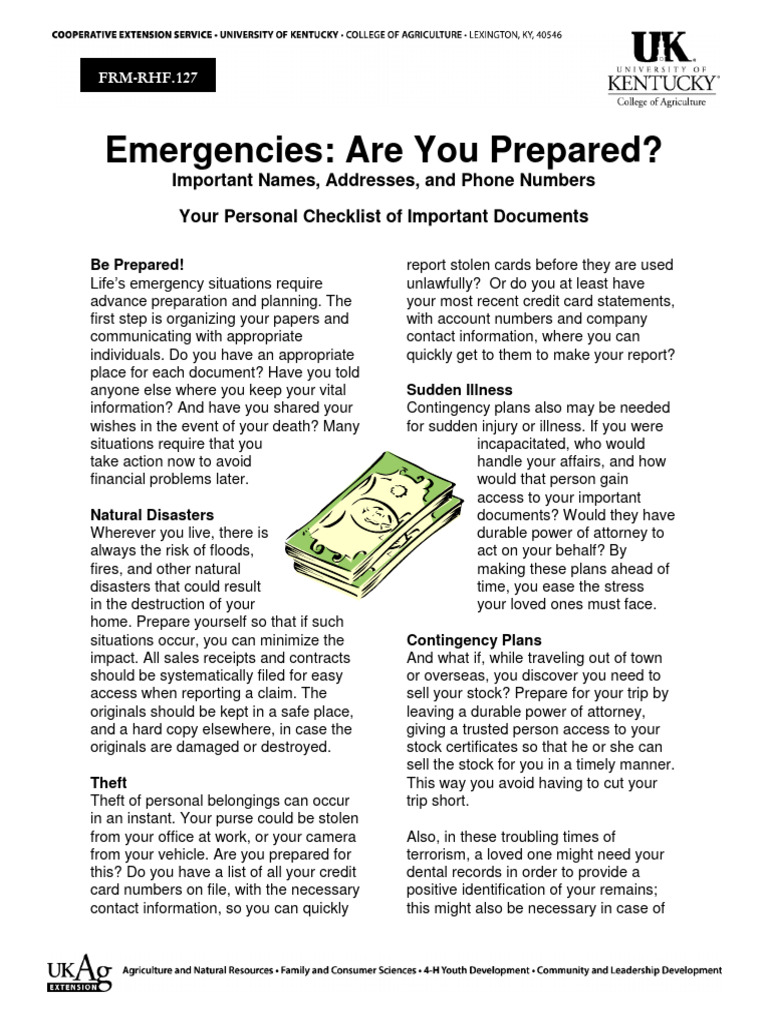 Personal Check List For Important Documents | Download Free PDF ...