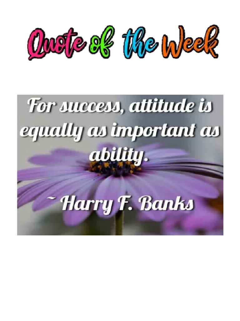 Quote of The Week Compilation | PDF