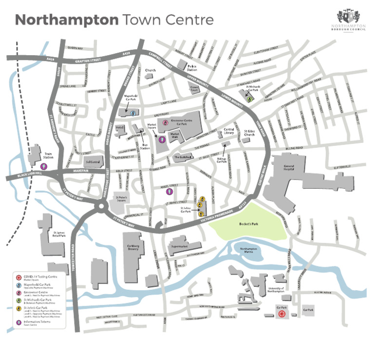 Northampton Town Centre Map 2 | PDF