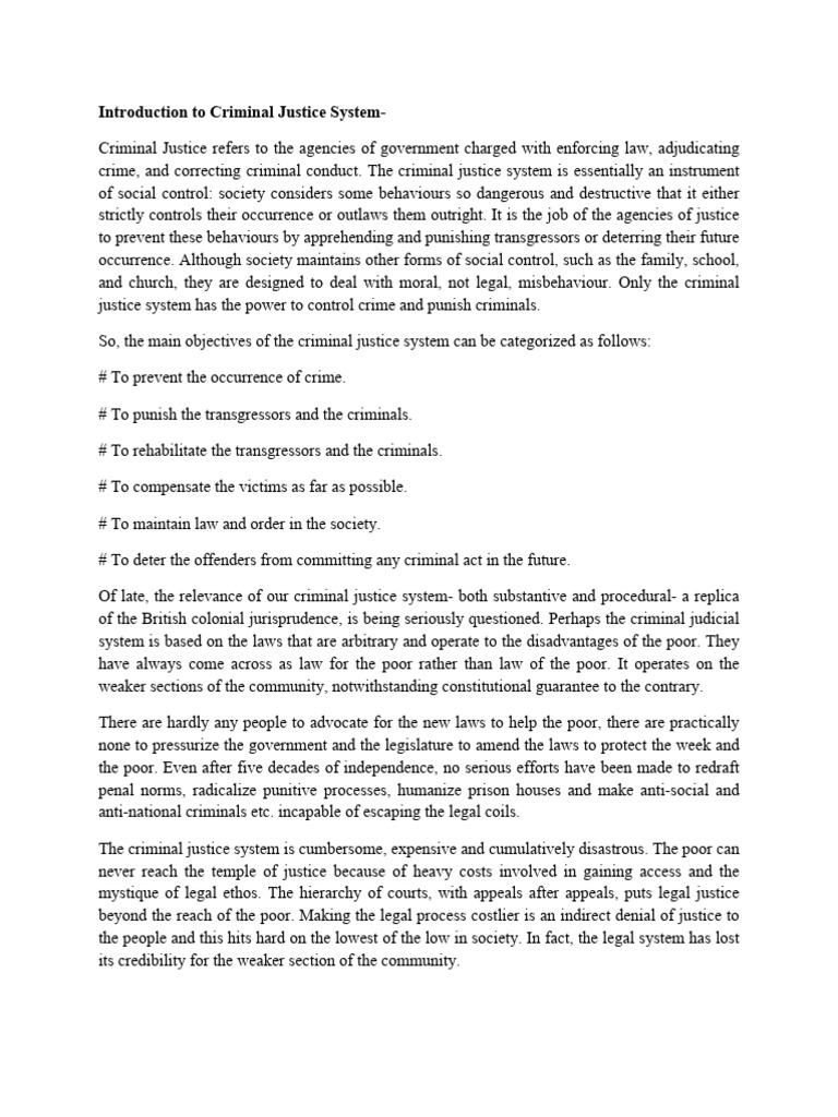 Criminal Justice System | PDF | Prosecutor | Magistrate