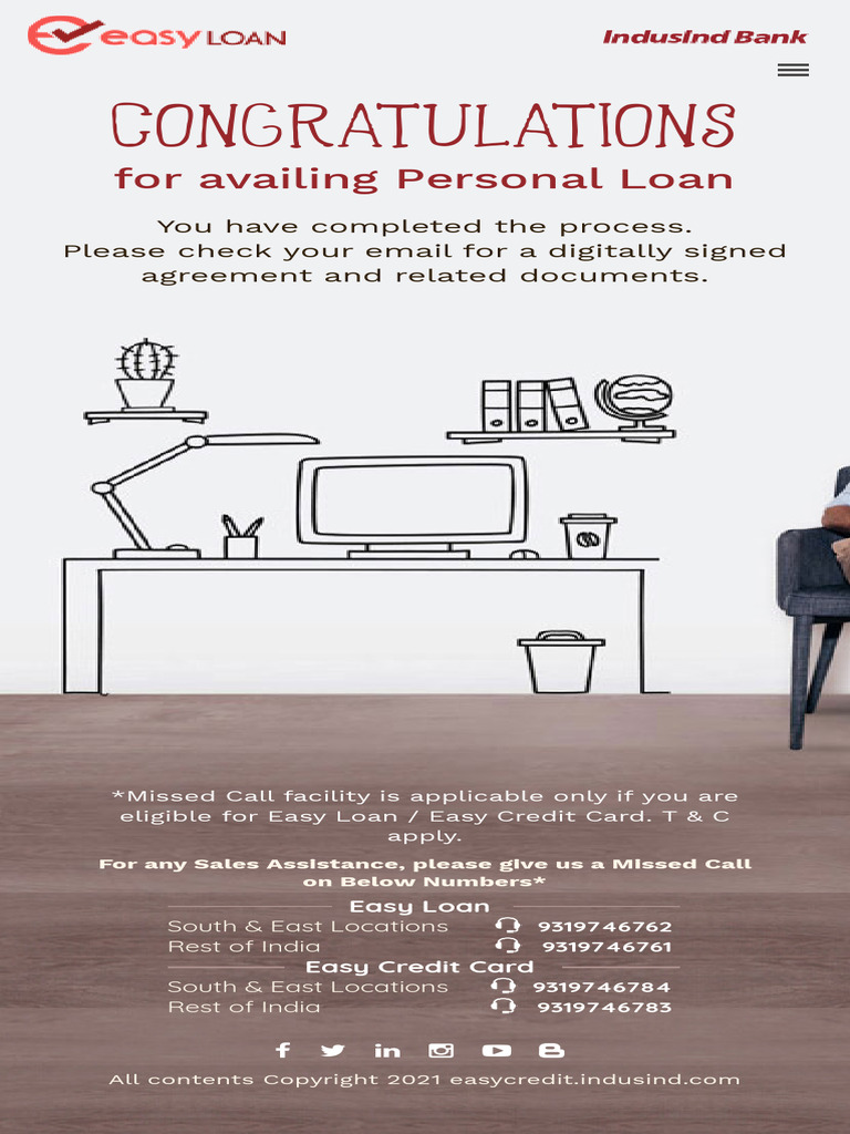 Easy Credit Loan Confirmation Notice | PDF | Finance & Money Management