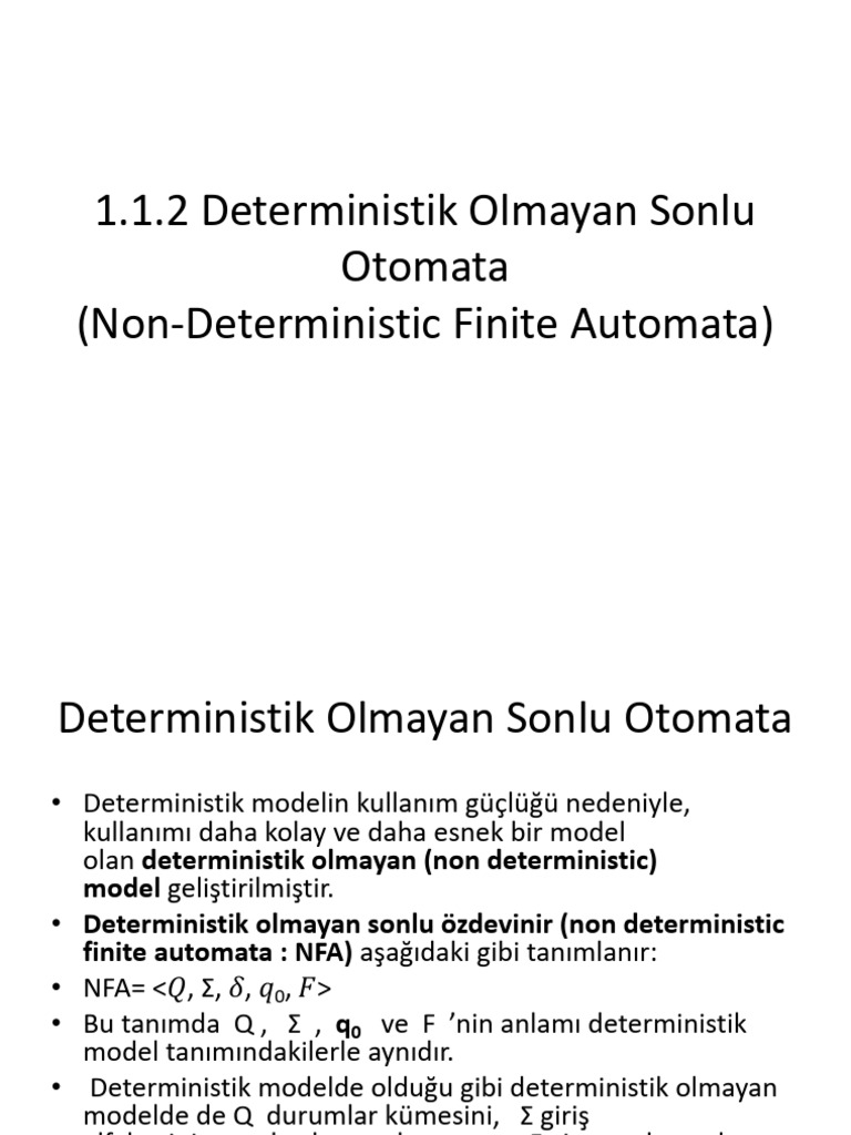 3-Non Deterministic FA | PDF