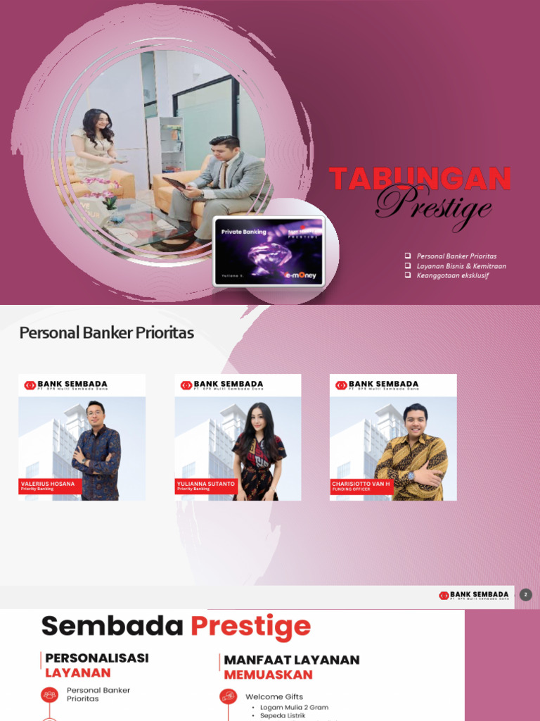Private Banking - Sembada Prestige | PDF