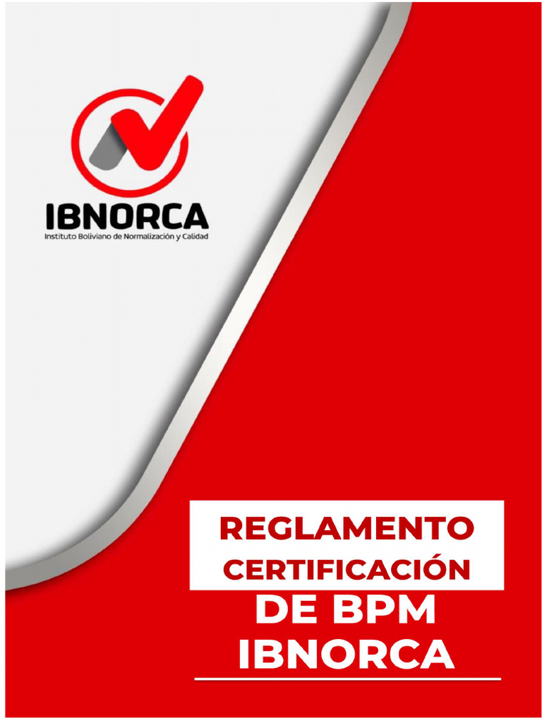 Reglamento Certificación BPM IBNORCA | PDF | Auditoría | Calidad ...