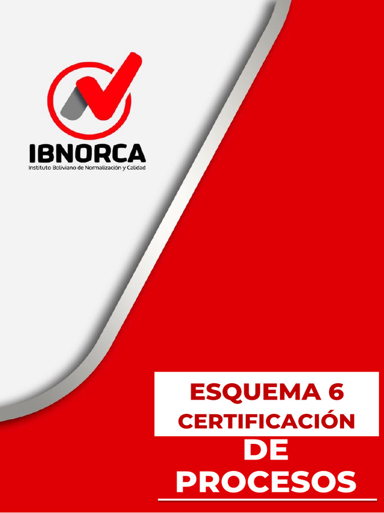 ES-TCP-03.00 Esquema 6 para La Certificacion de Procesos - COM (BPM3) | PDF | Calidad (comercial ...