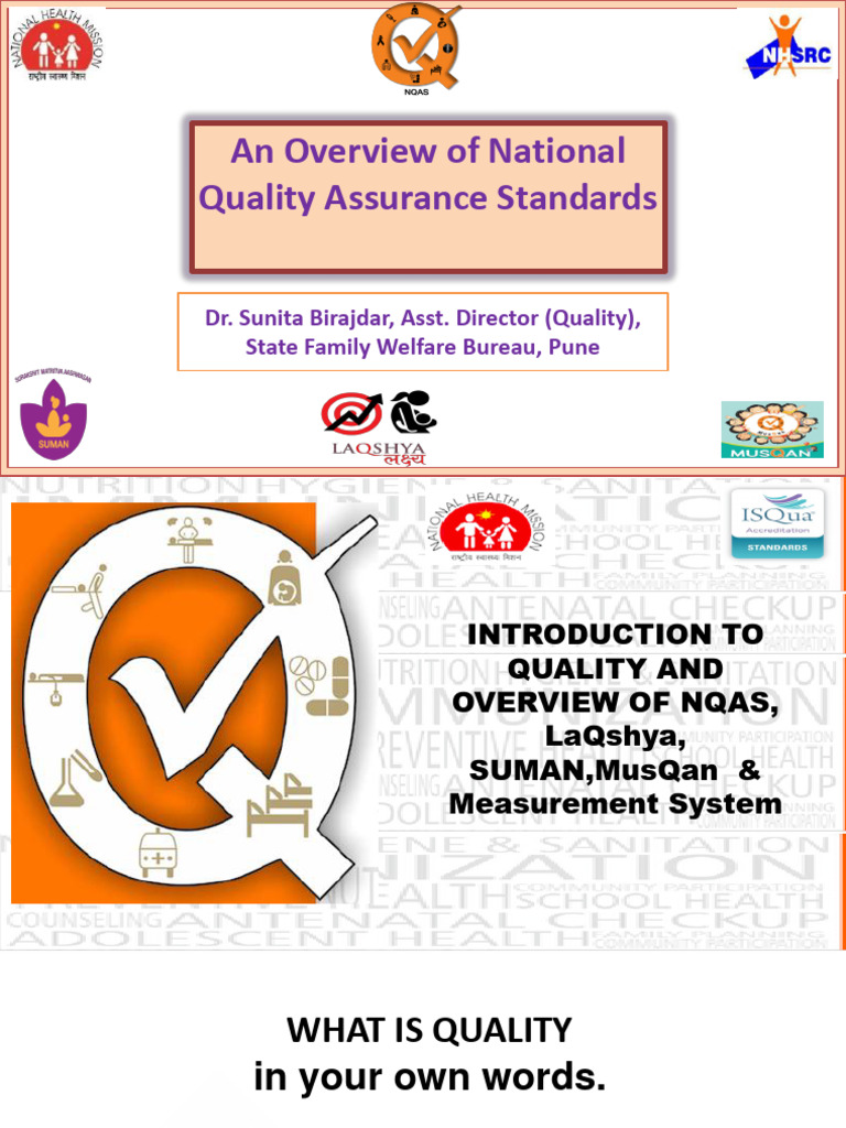 Overview of NQAS Standards and Assessment | PDF | Quality Assurance ...
