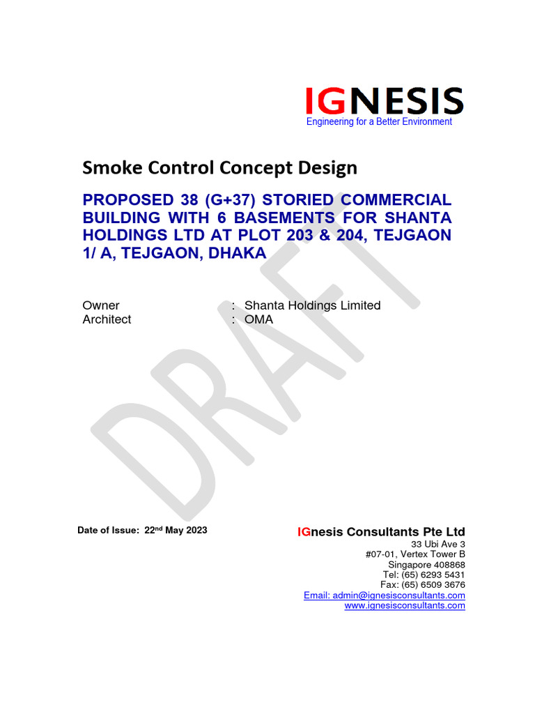 ESCS Concept From Ignesis (Window Sprinkler Requirement) | PDF | Wall ...