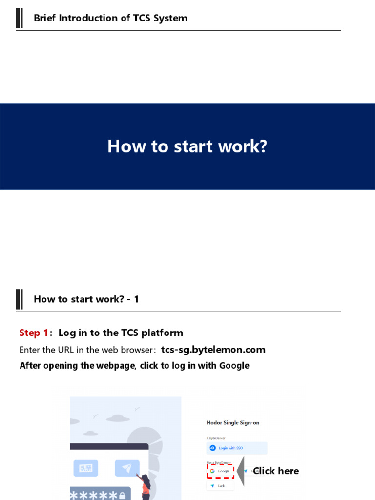 TCS Manual - How To Start Work Q3 | PDF | Career & Growth | Business