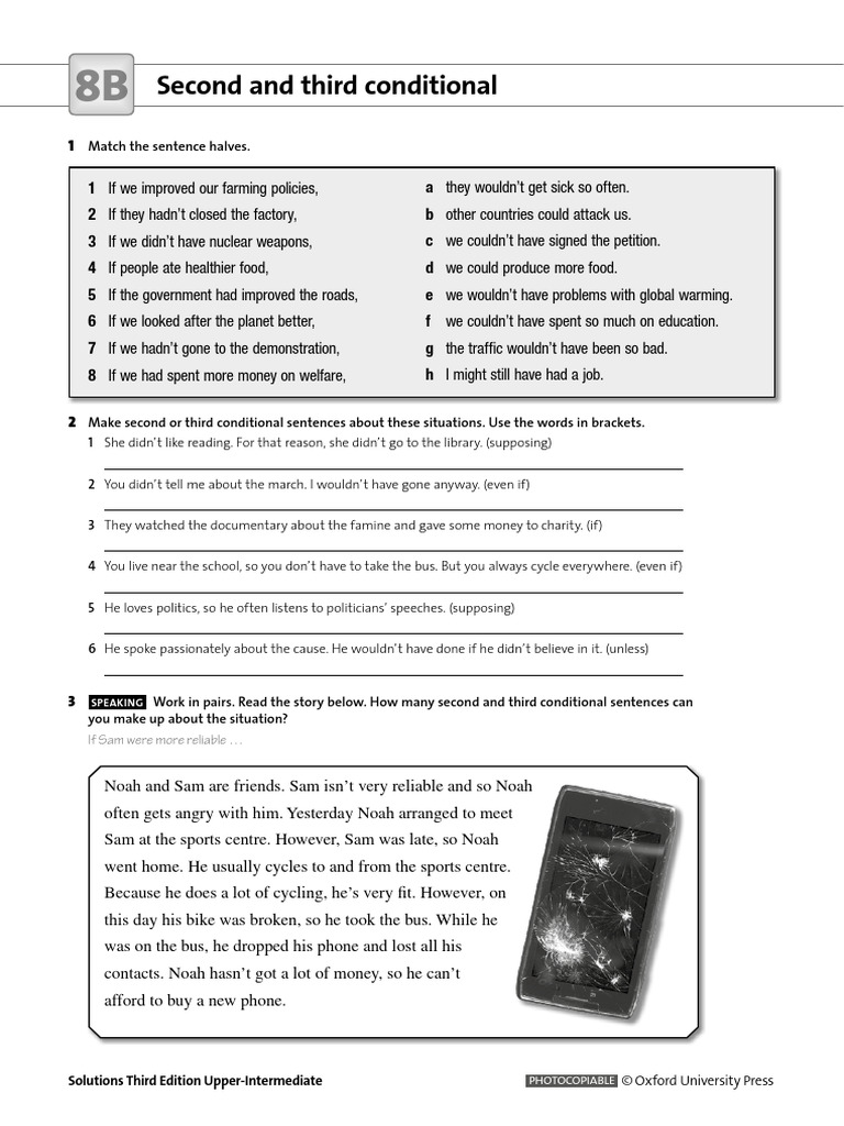 8B Second and Third Conditional | PDF | Grammar | Linguistics