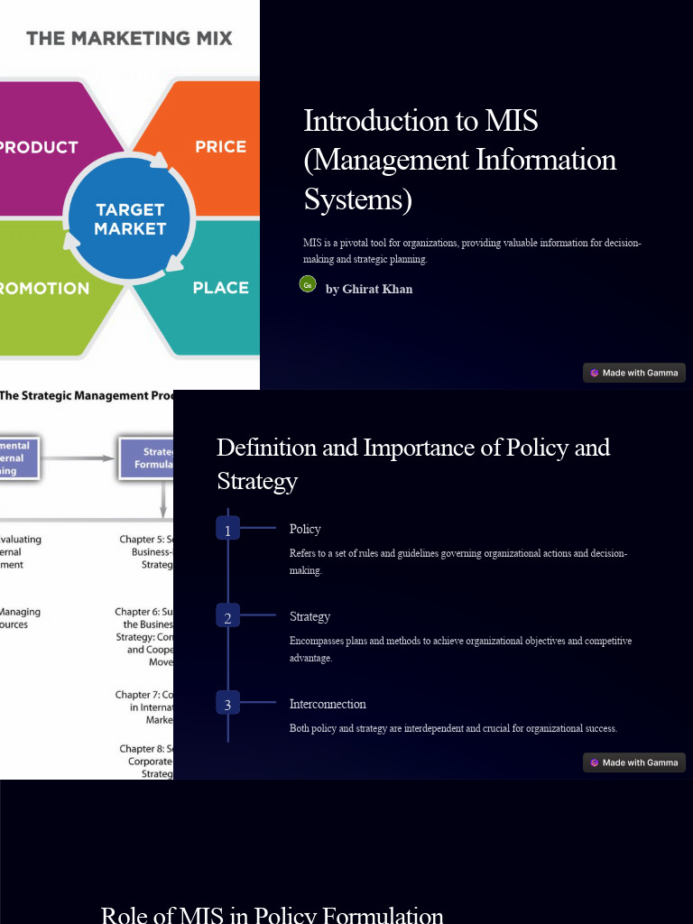 Introduction To MIS Management Information Systems | PDF | Strategic ...