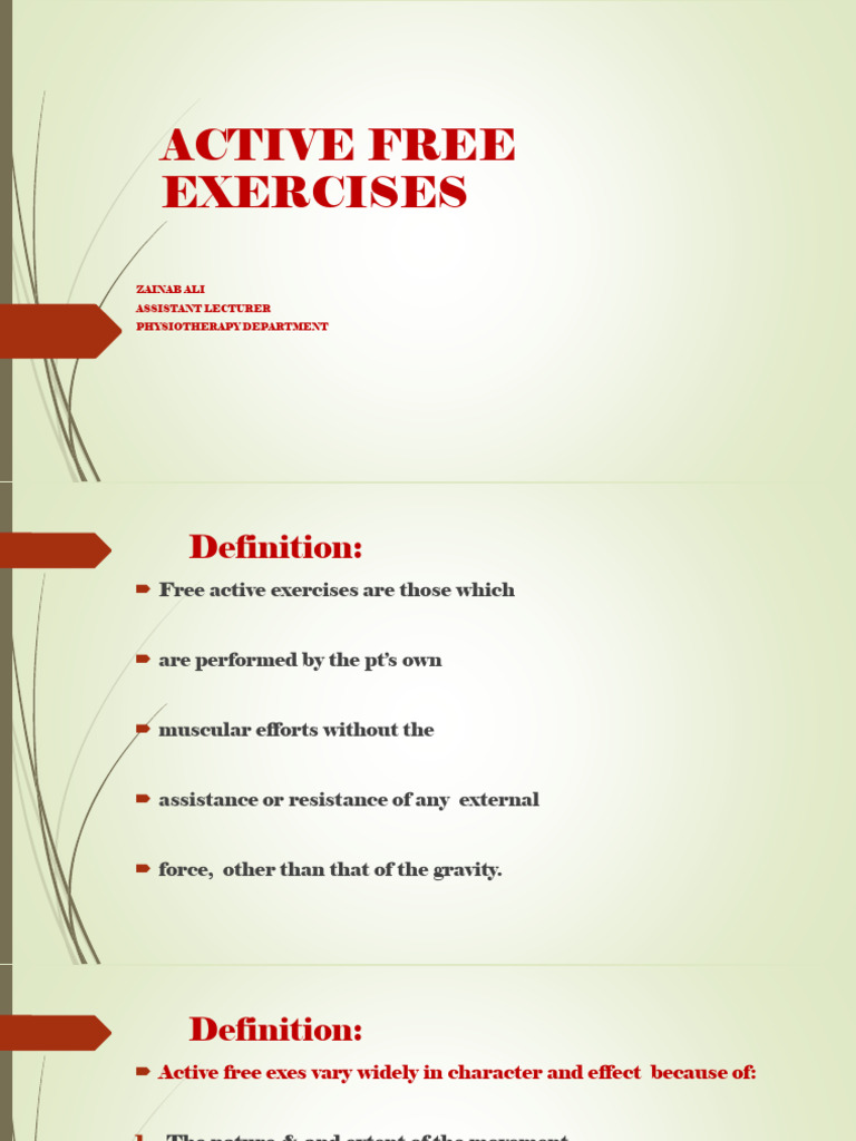 Free Exercises | PDF | Physical Fitness | Skeletal Muscle