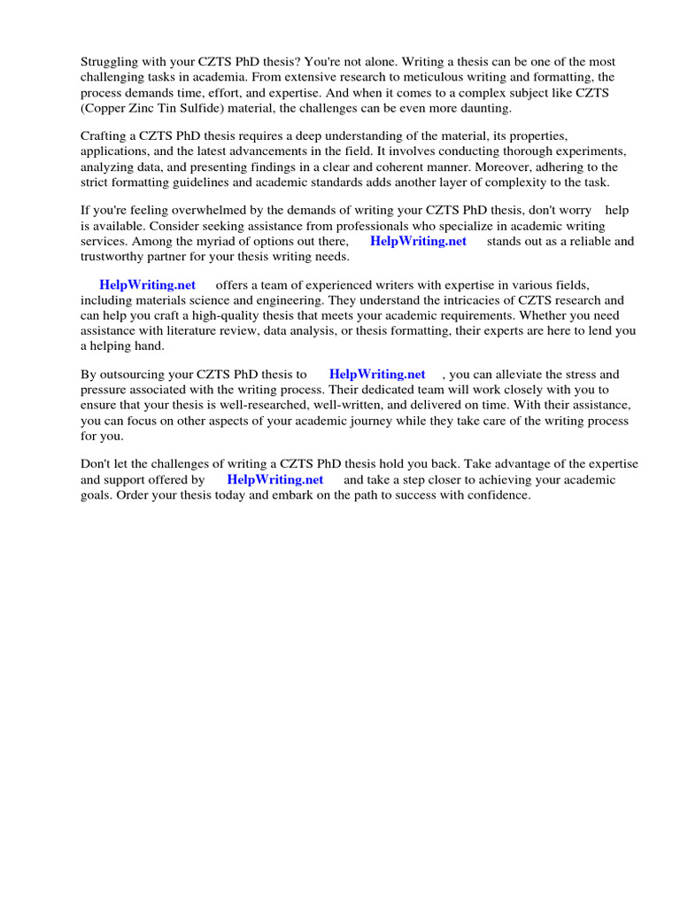 Czts Phd Thesis | PDF | Anaerobic Digestion | Biogas