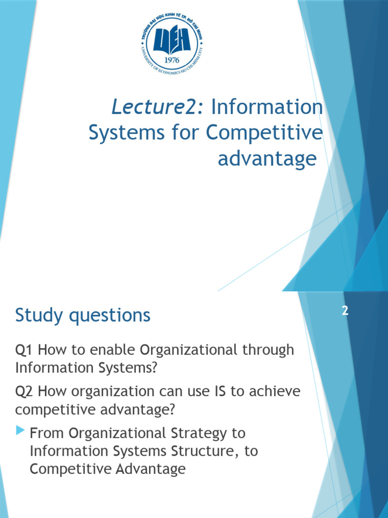 2 - Information Systems For Competitive Advantage | PDF | Strategic ...