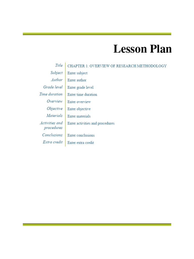 Chapter 1 - Overview of Research Methodology | PDF