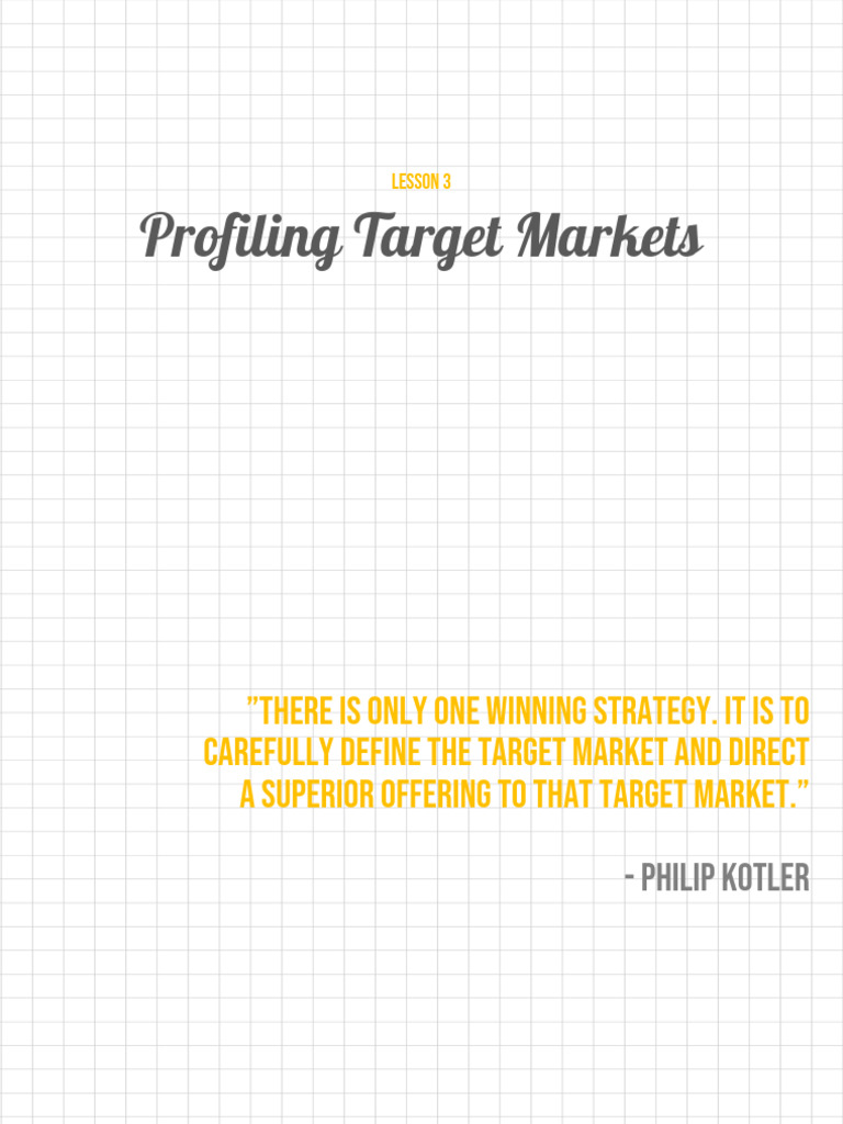 Target Market Profiling Essentials | PDF | Marketing | Target Audience