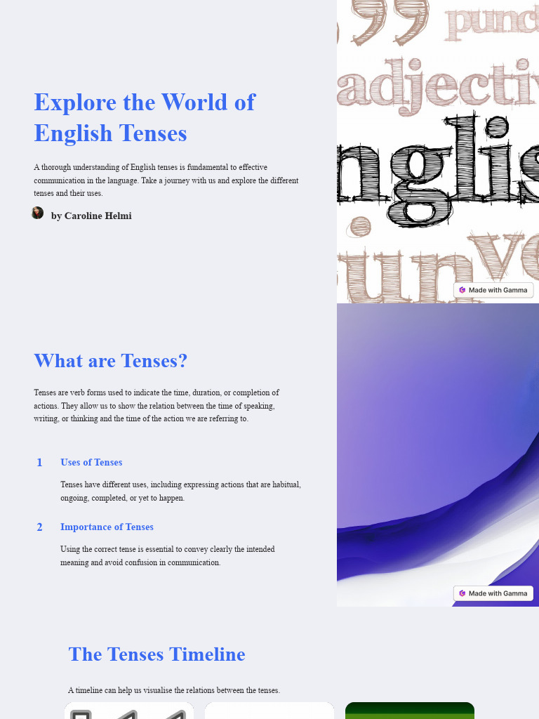 Mastering English Tenses Explained | PDF | Grammatical Tense | Verb