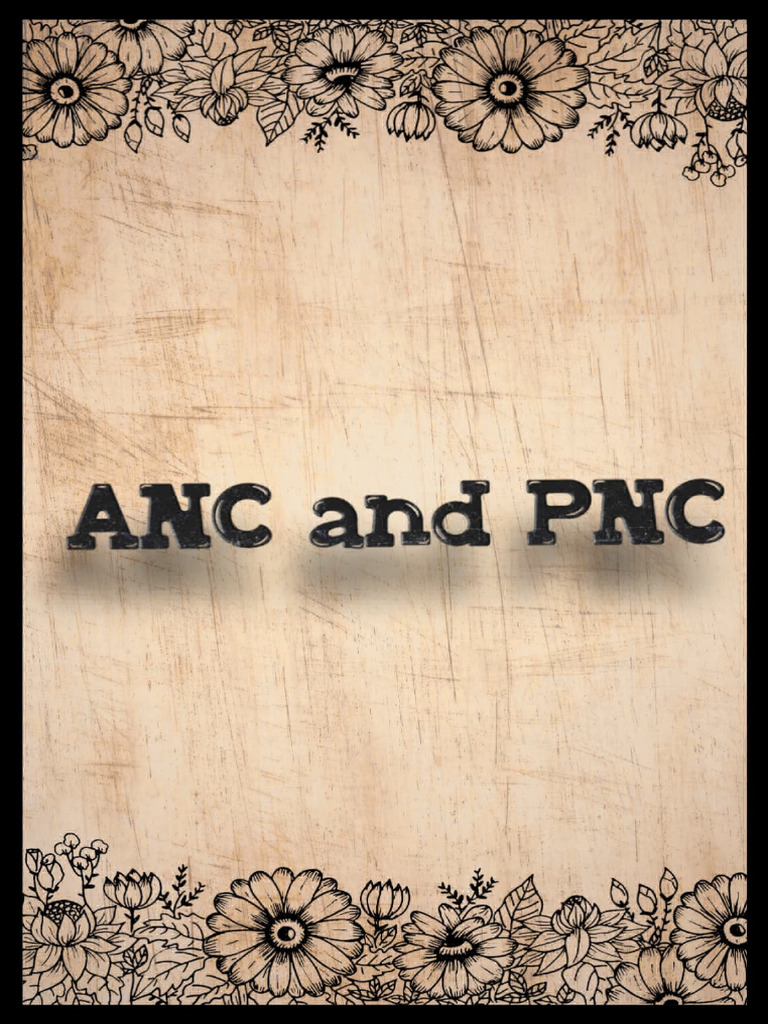 ANC and PNC | PDF