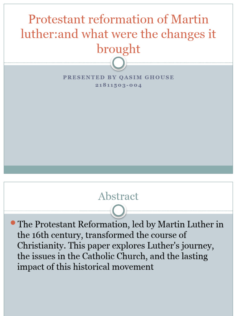 Martin luther ppt | PDF