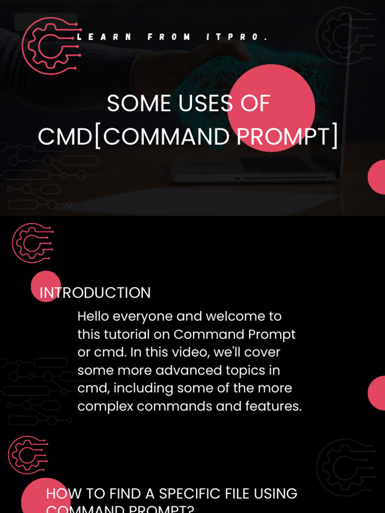 Learn From Itpro.: Some Uses of CMD (Command Prompt) | PDF | Computer Network | Ip Address