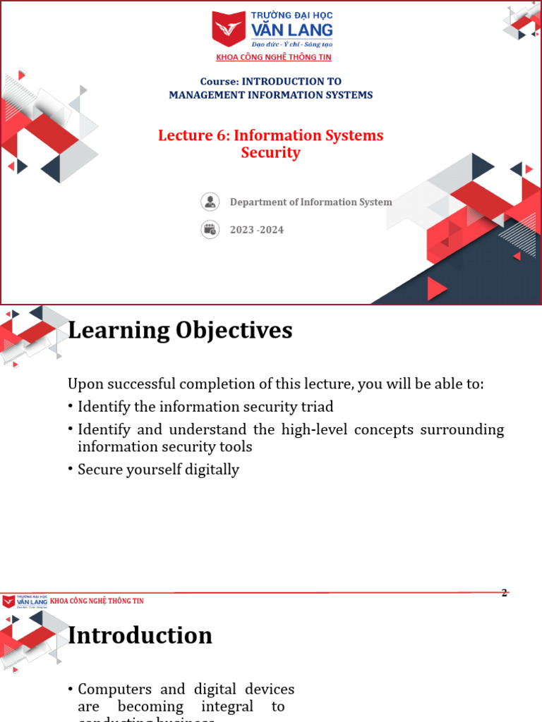 L6 - Information Systems Security | PDF | Information Security ...