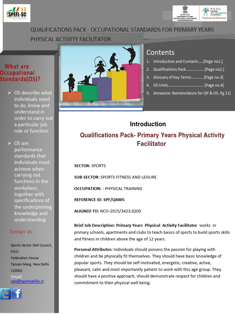 SPFQ4005 Primary Years Physical Activity Facilitator v1!07!05 2019 ...