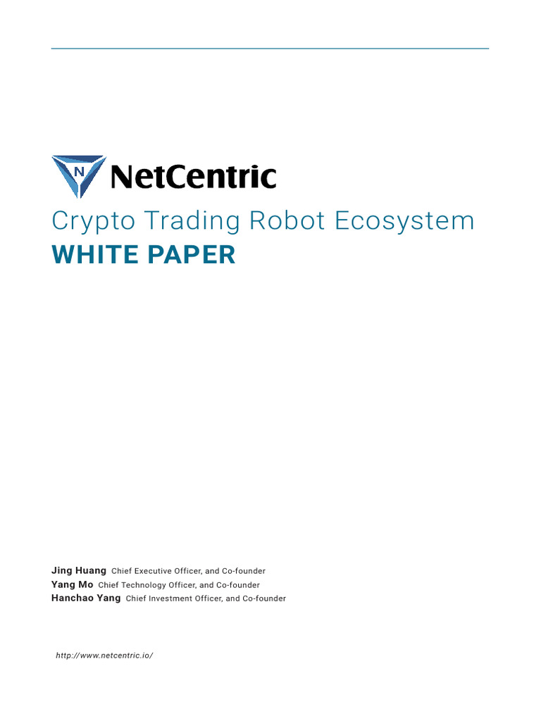 Crypto Trading Robot Ecosystem WHITE PAPER ( PDFDrive ) | PDF | Cryptocurrency | Investing