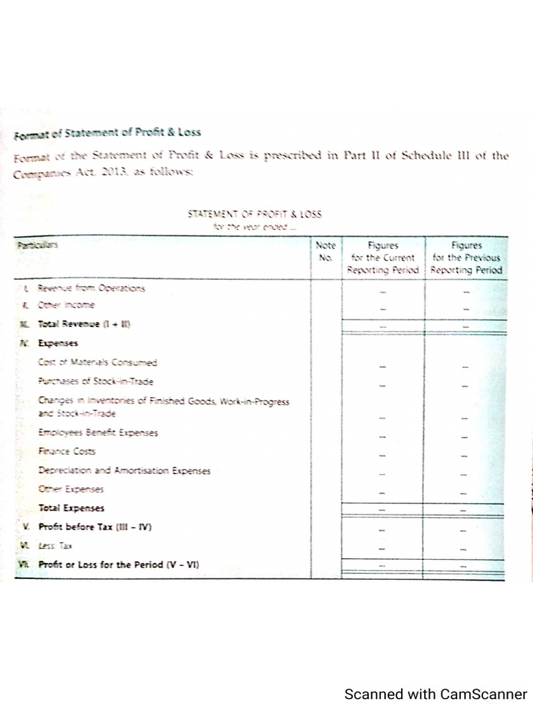 Statement of PL ( items) | PDF