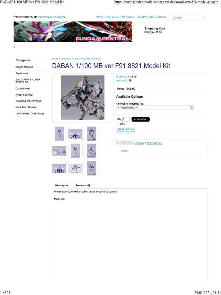 Daban F91 Instructions | PDF