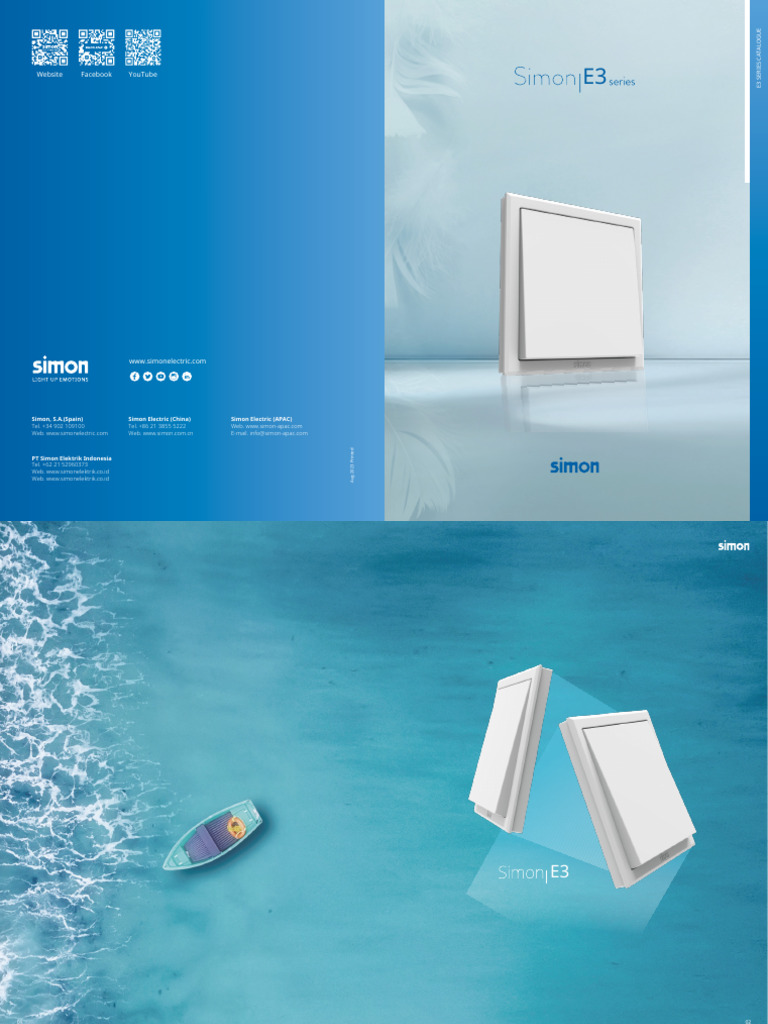 Simon e3 Catalogue | PDF | Ac Power Plugs And Sockets | Manufactured Goods