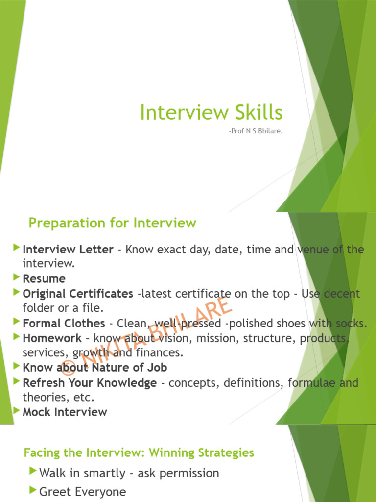 Interview Skills | PDF | Psychology | Cognitive Science