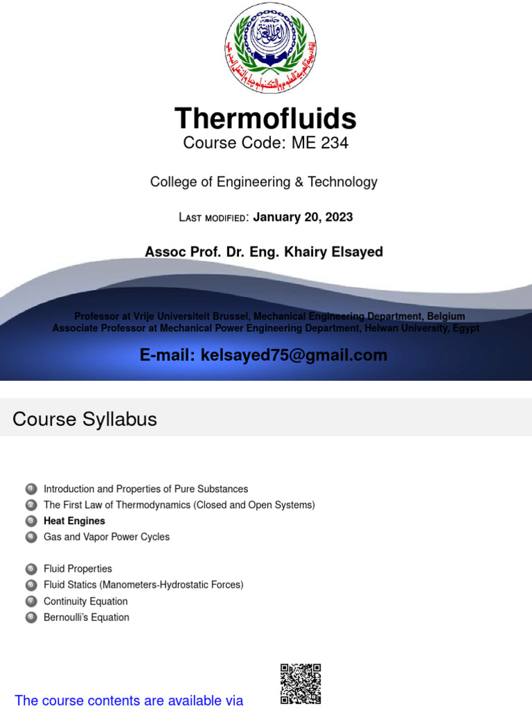 Thermofluids Ch3 Heat Engines | PDF | Second Law Of Thermodynamics | Heat
