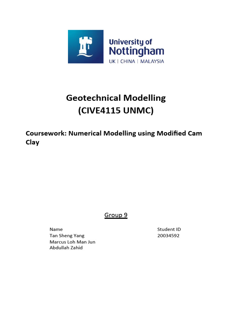 Geotechnical Modelling | PDF